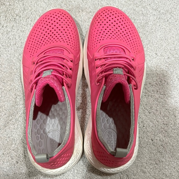CROCS | Shoes | Crocs Pink Sneakers Lightweight Breathable Design ...